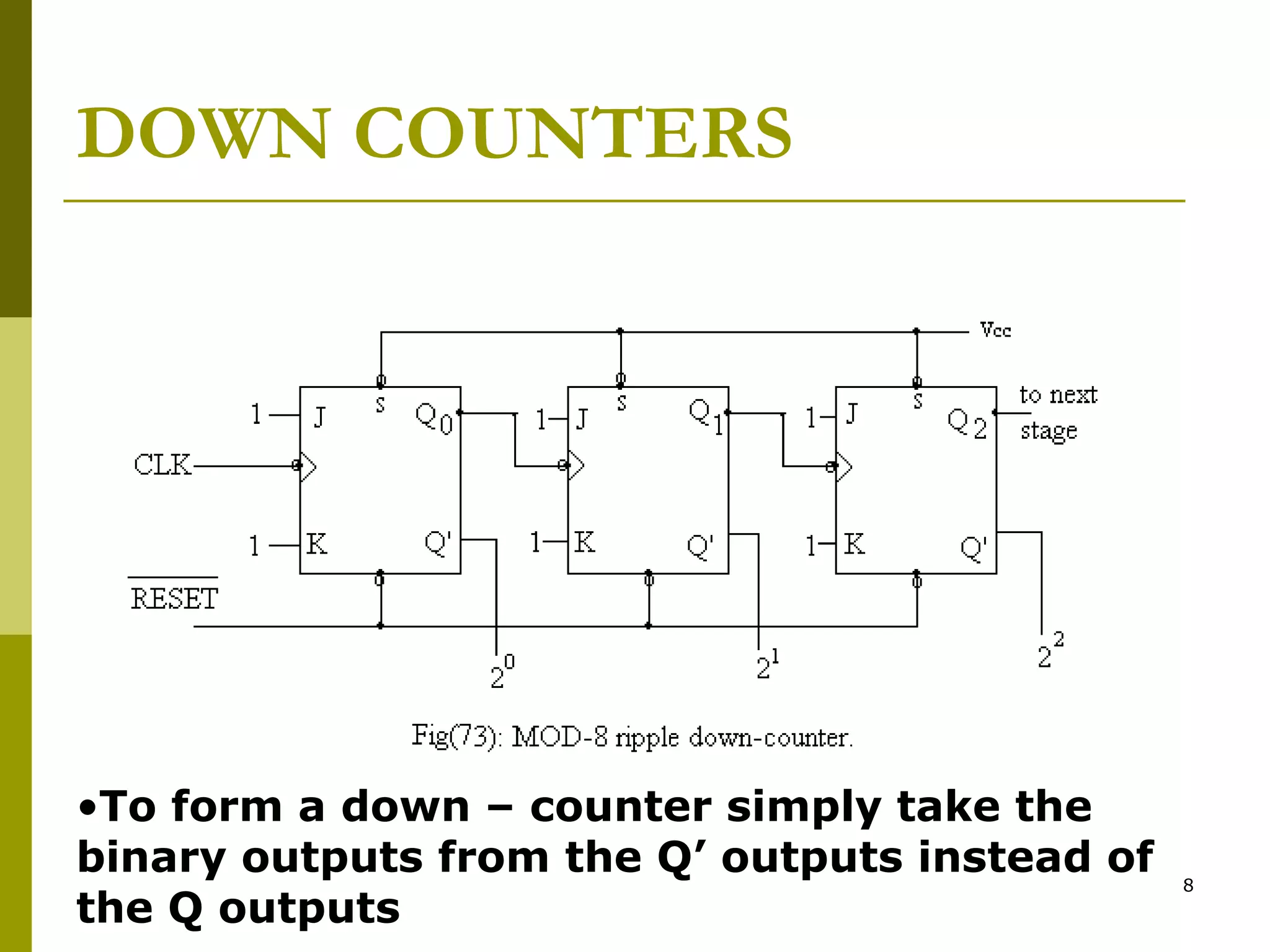 Logic Design - Chapter 8: counters | PPT