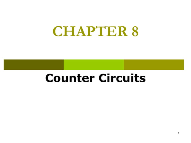 Logic Design - Chapter 8: counters | PPT