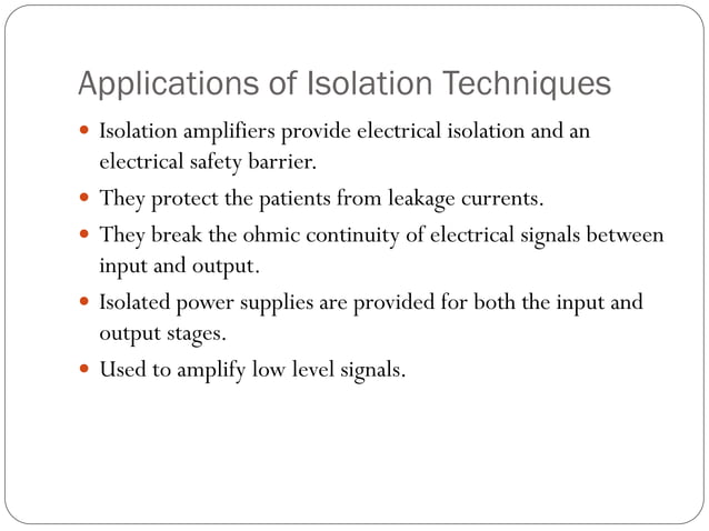 Isolation Techniques | PDF | Consumer Electronics | Technology & Computing