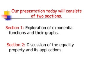 Ch 8 exponential equations and graphing | PPT
