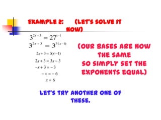 Ch 8 exponential equations and graphing | PPT