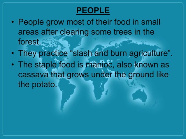 Ch 8 Human Environment Interactions The Tropical the Subtropical Region ...