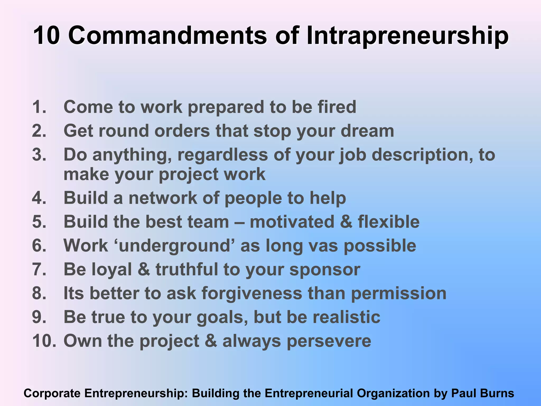 Ch8 intrapreneurship and coporate venturing | PDF