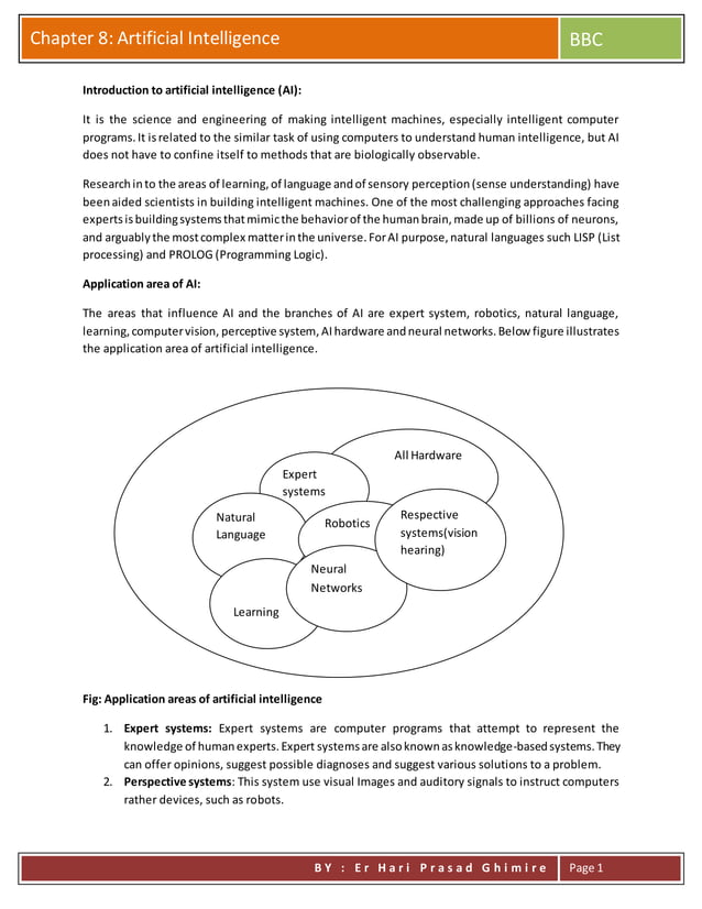 Introduction to artificial intelligence | PDF