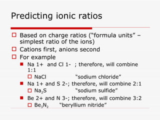 Ch 8 ionic compounds | PPT