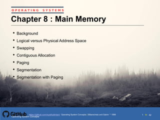 Ch8 main memory | PDF | Operating Systems | Computer Software and Applications