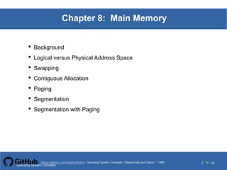 Ch8 main memory | PDF | Operating Systems | Computer Software and Applications