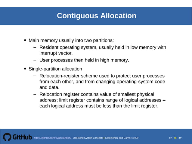 Operating System Ch8 Memory Management Ppt 