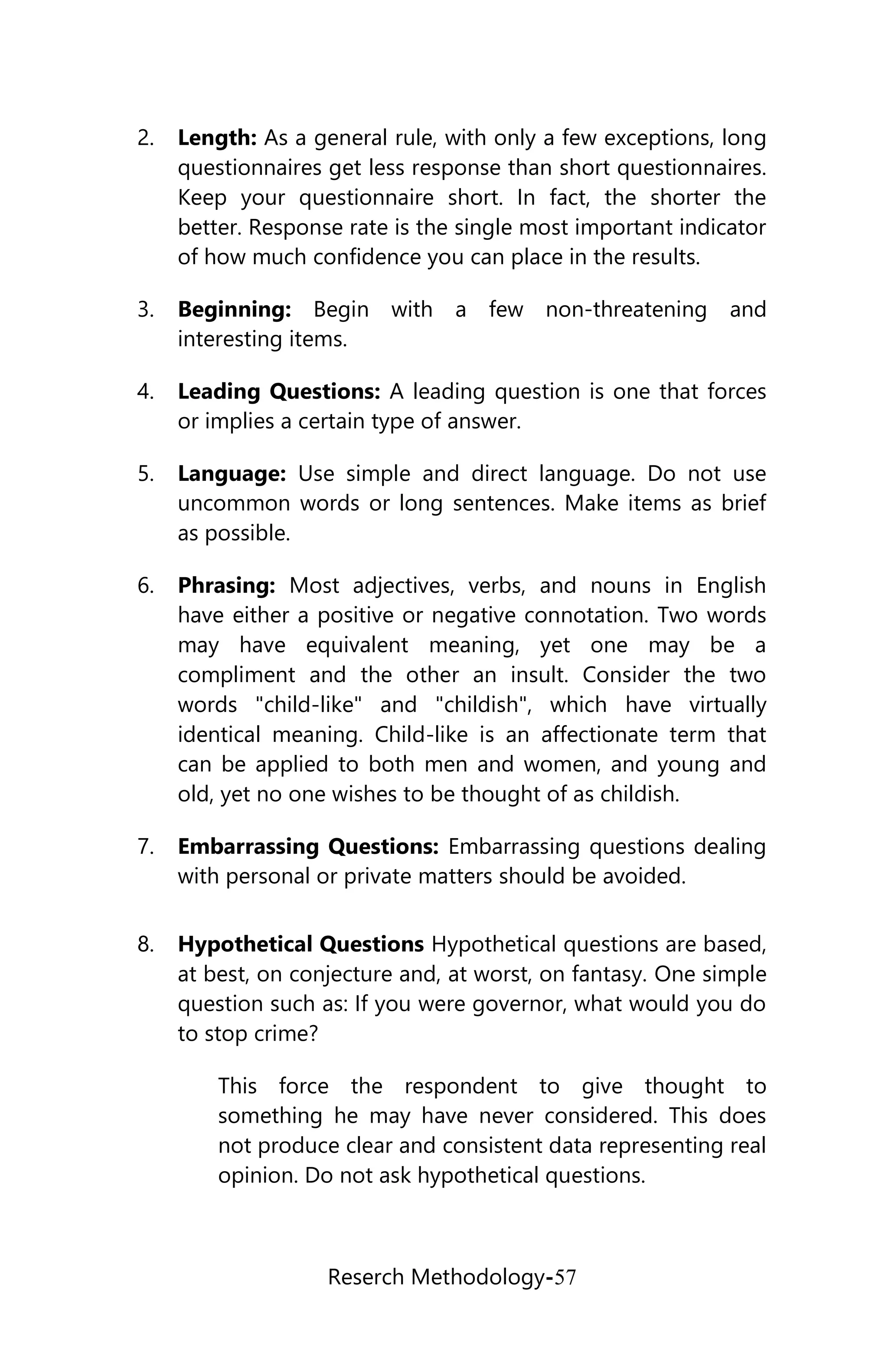 Questionnaire Design | DOC