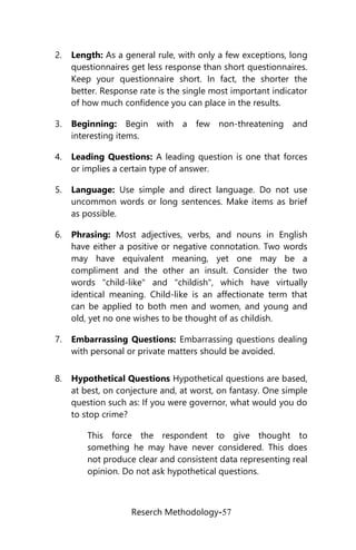 Questionnaire Design | DOC