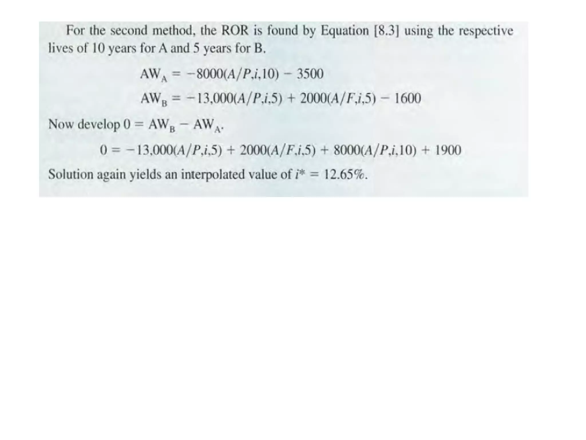 Ch8 ror of_multiple_alternatives_examples_rev1 | PPT | Business ...