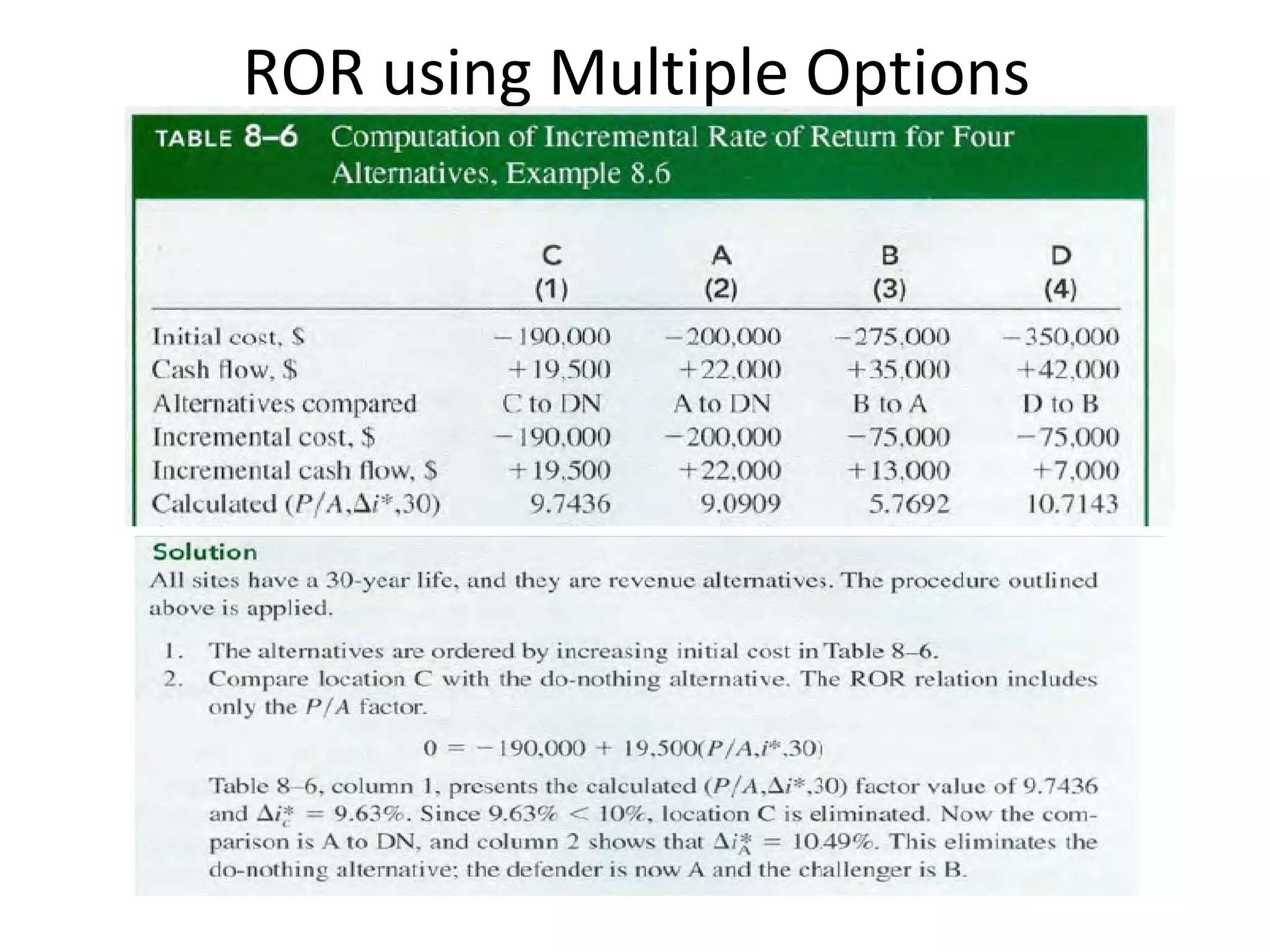 Ch8 ror of_multiple_alternatives_examples_rev1 | PPT