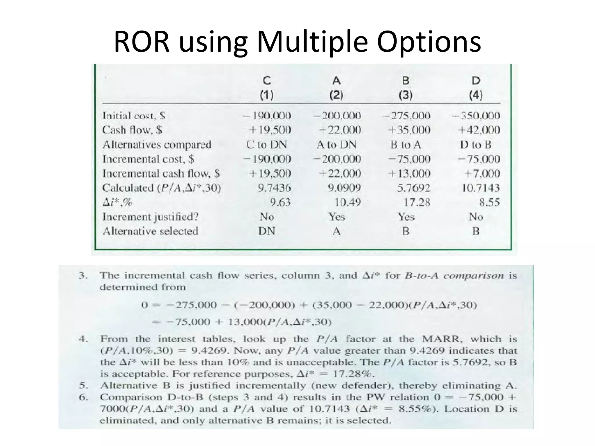 Ch8 ror of_multiple_alternatives_examples_rev1 | PPT