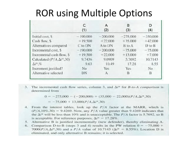 Ch8 ror of_multiple_alternatives_examples_rev1 | PPT