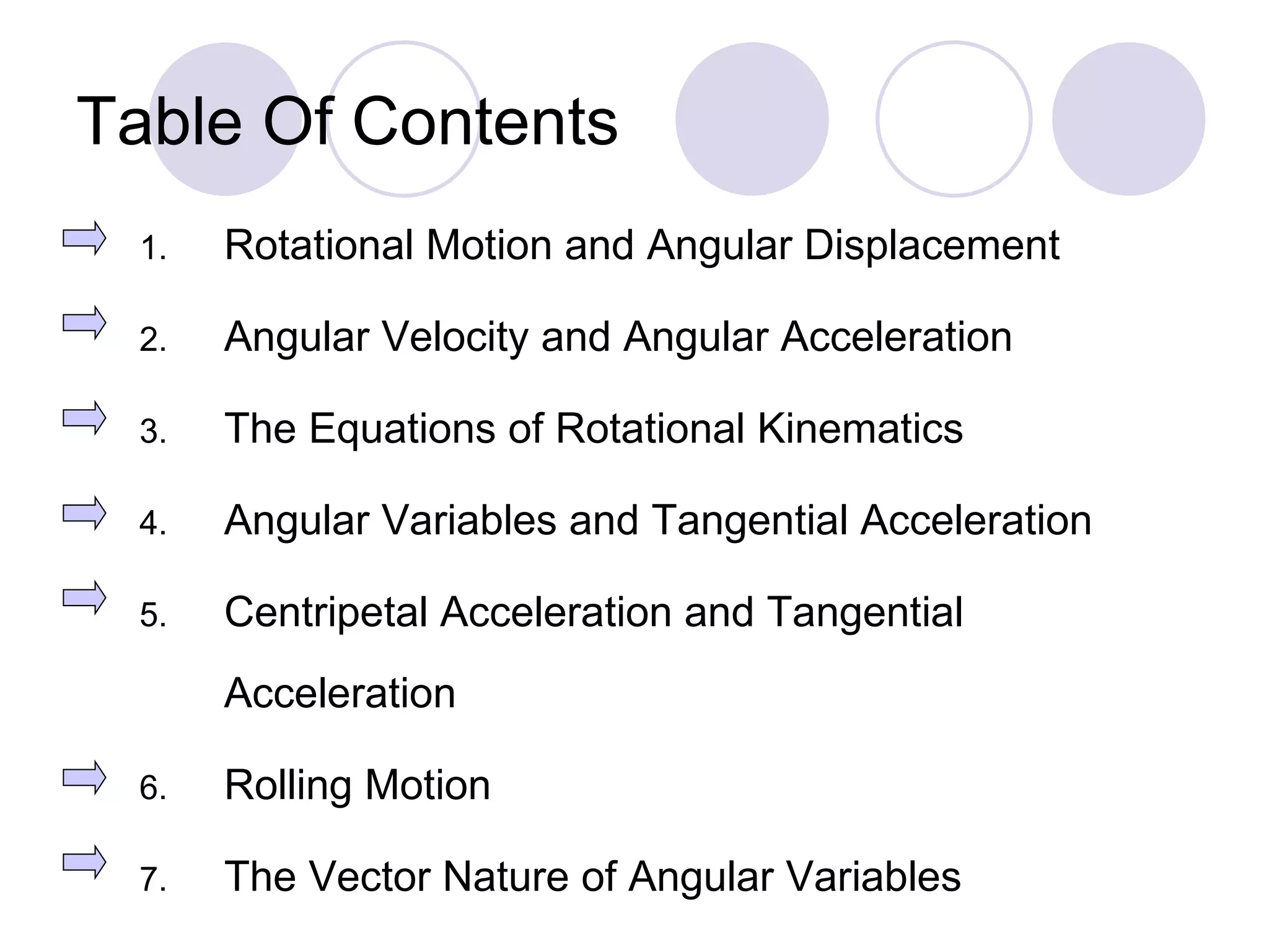 Ch 8 Rotational Kinematics | PPT