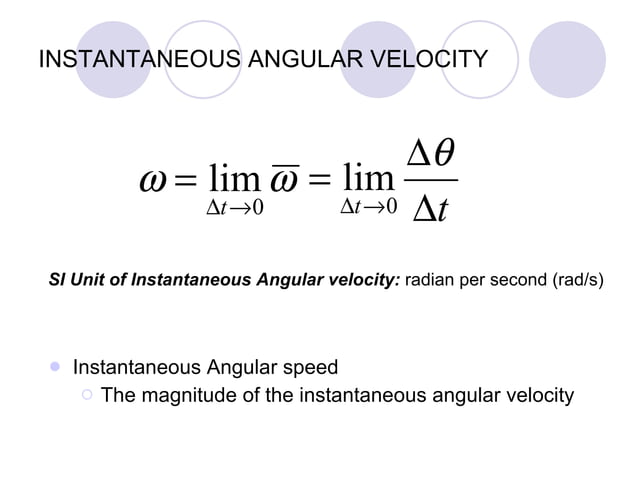 Ch 8 Rotational Kinematics | PPT | Physics | Science