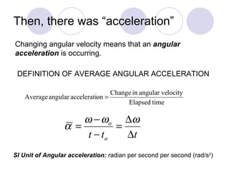 Ch 8 Rotational Kinematics | PPT