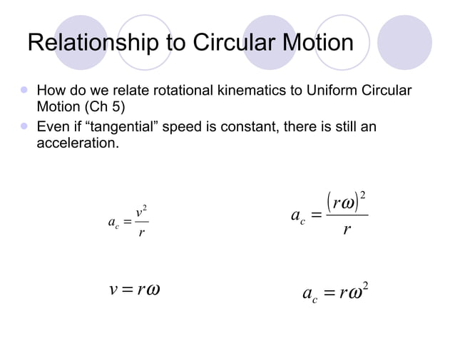 Ch 8 Rotational Kinematics | PPT | Physics | Science
