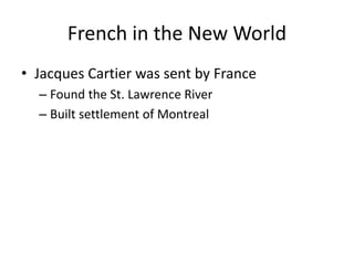 Ch 8 Sec 2 "Colonization of North America" | PPTX