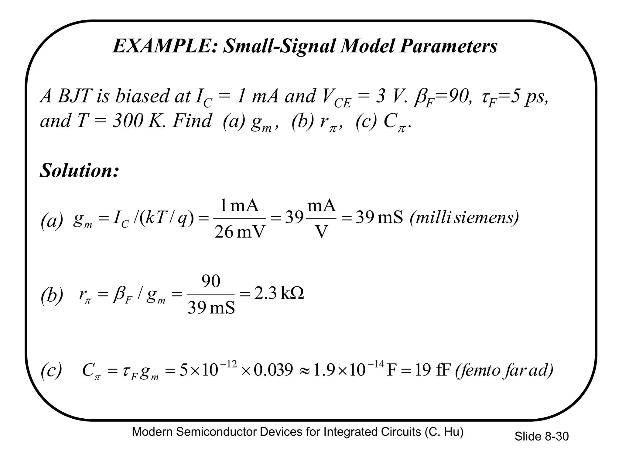 Ch8 lecture slides Chenming Hu Device for IC | PPT