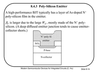 Ch8 lecture slides Chenming Hu Device for IC | PPT