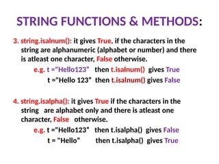 "Strings in Python - Presentation Slide" | PPT