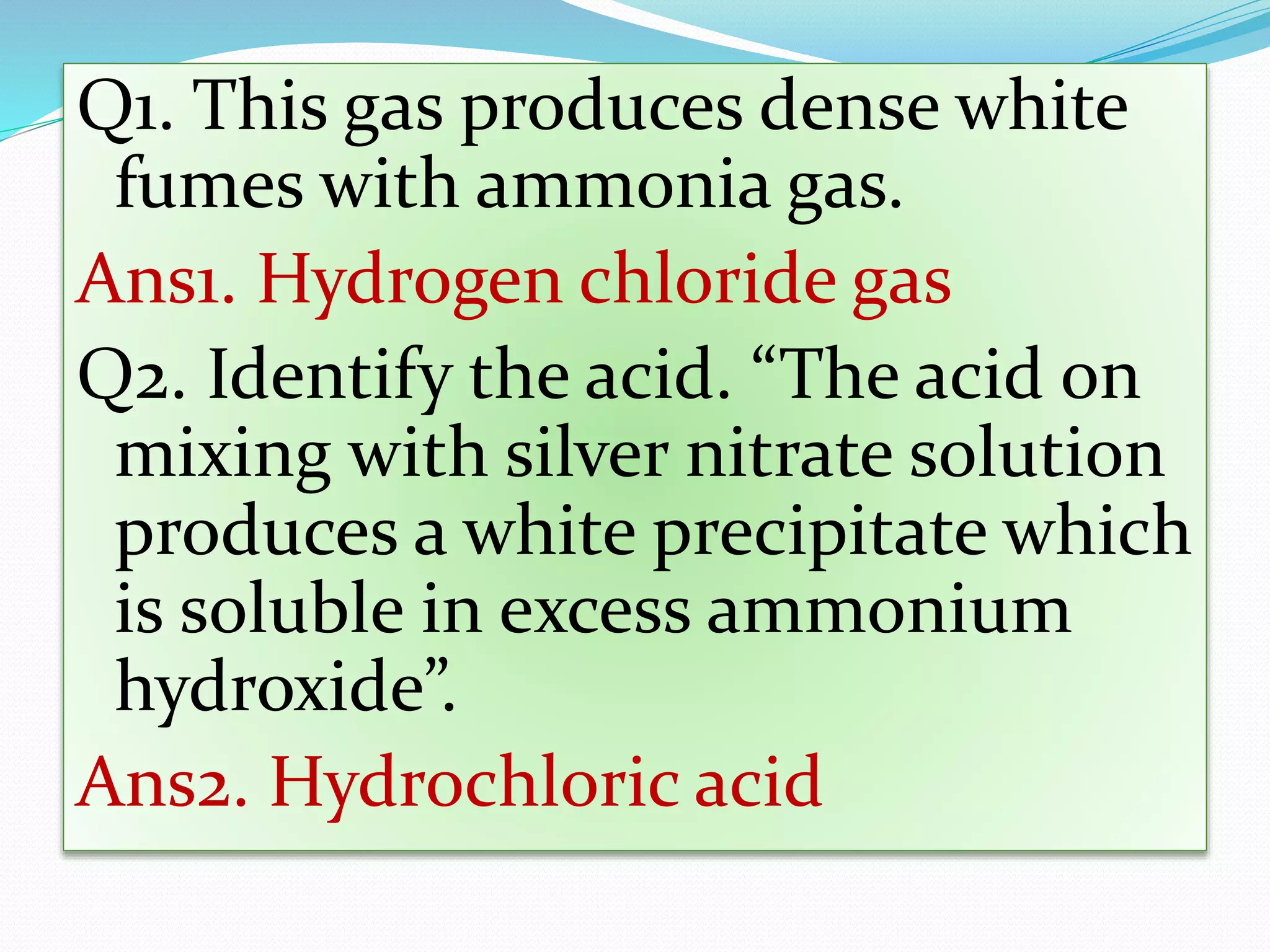 Ch8 study of compounds hydrogen chloride | PPTX