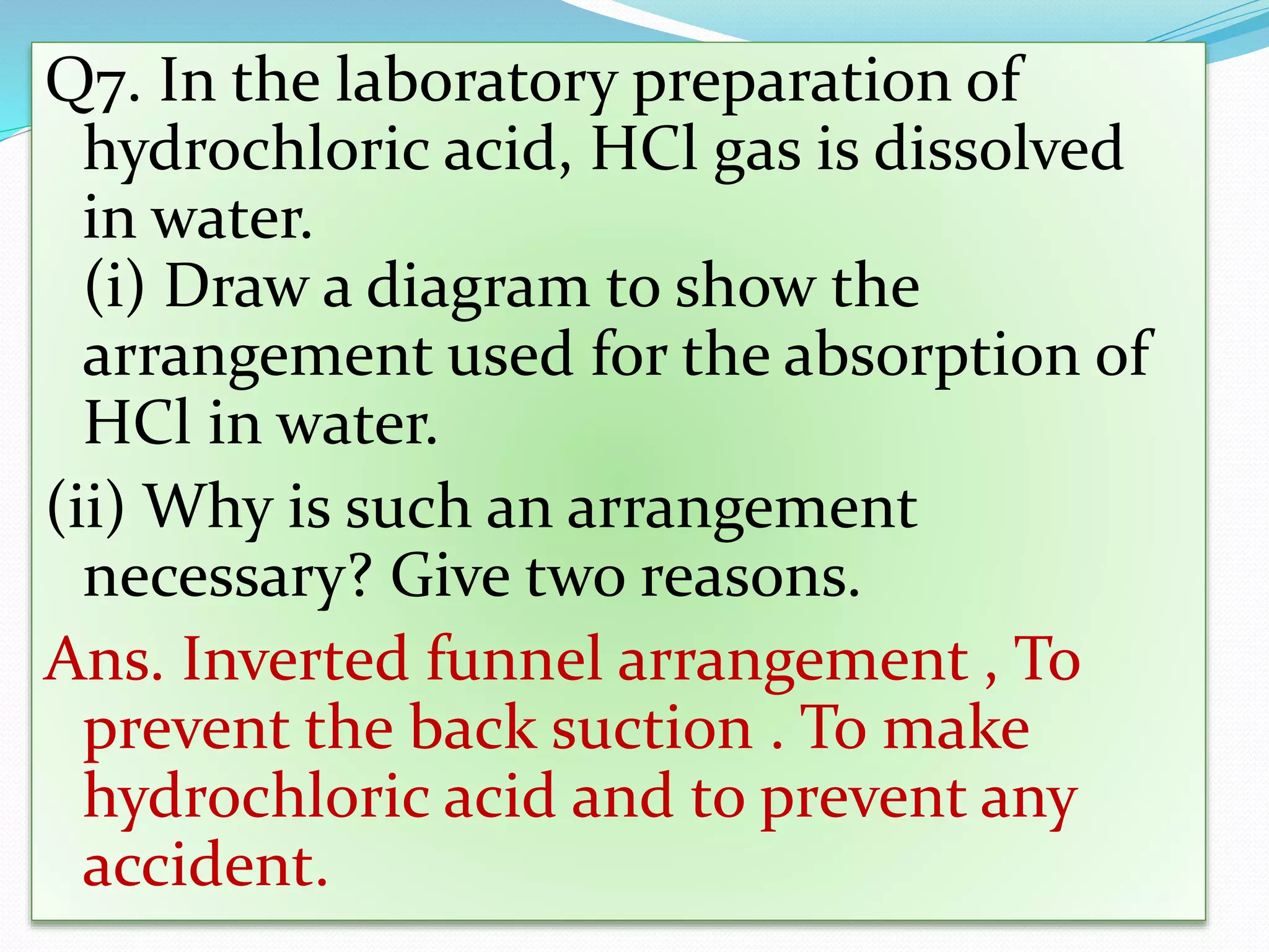 Ch8 study of compounds hydrogen chloride | PPTX
