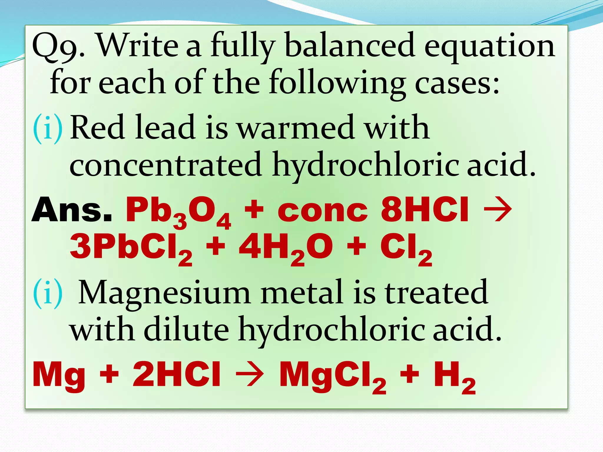 Ch8 study of compounds hydrogen chloride | PPTX