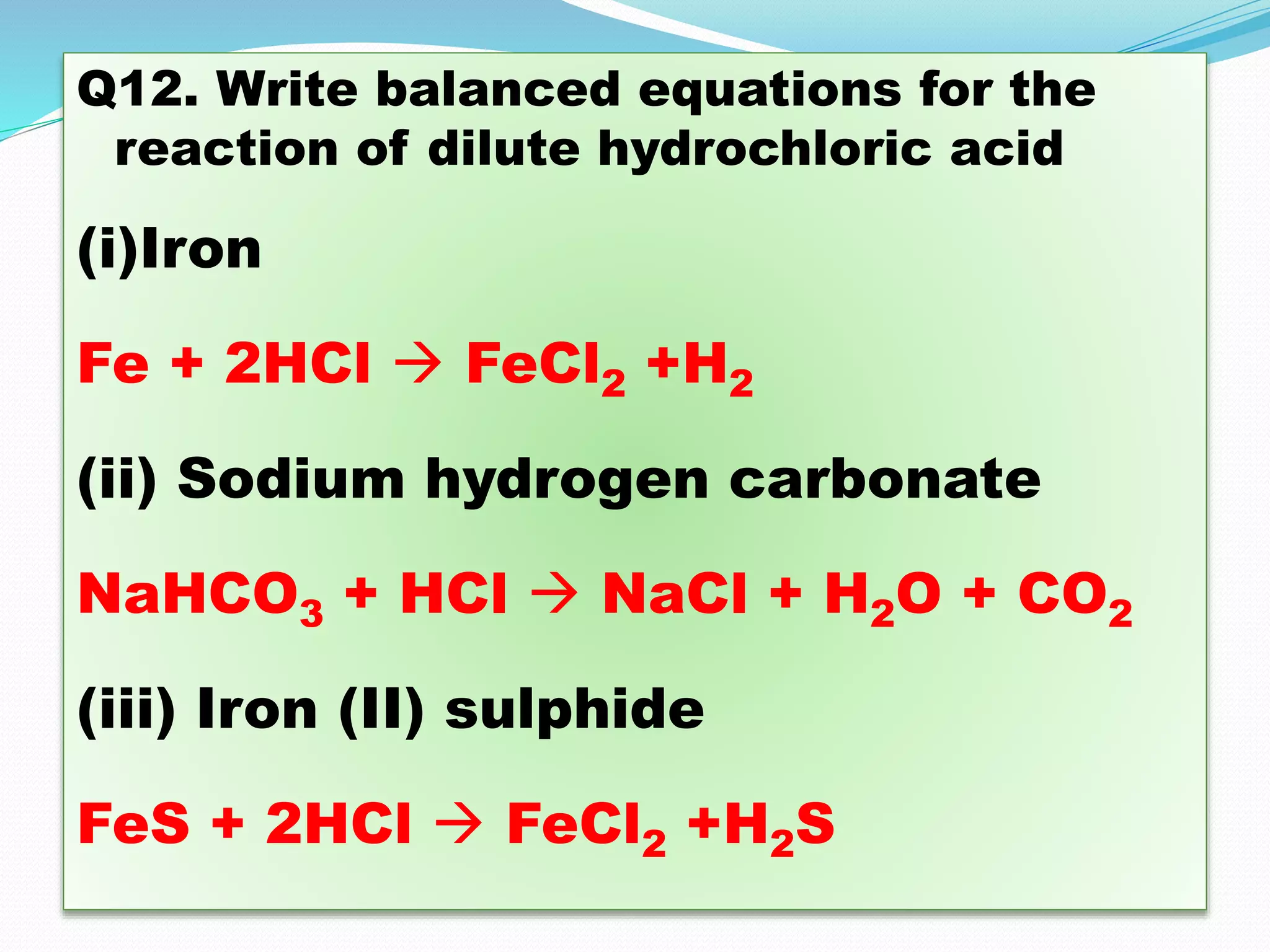 Ch8 study of compounds hydrogen chloride | PPTX