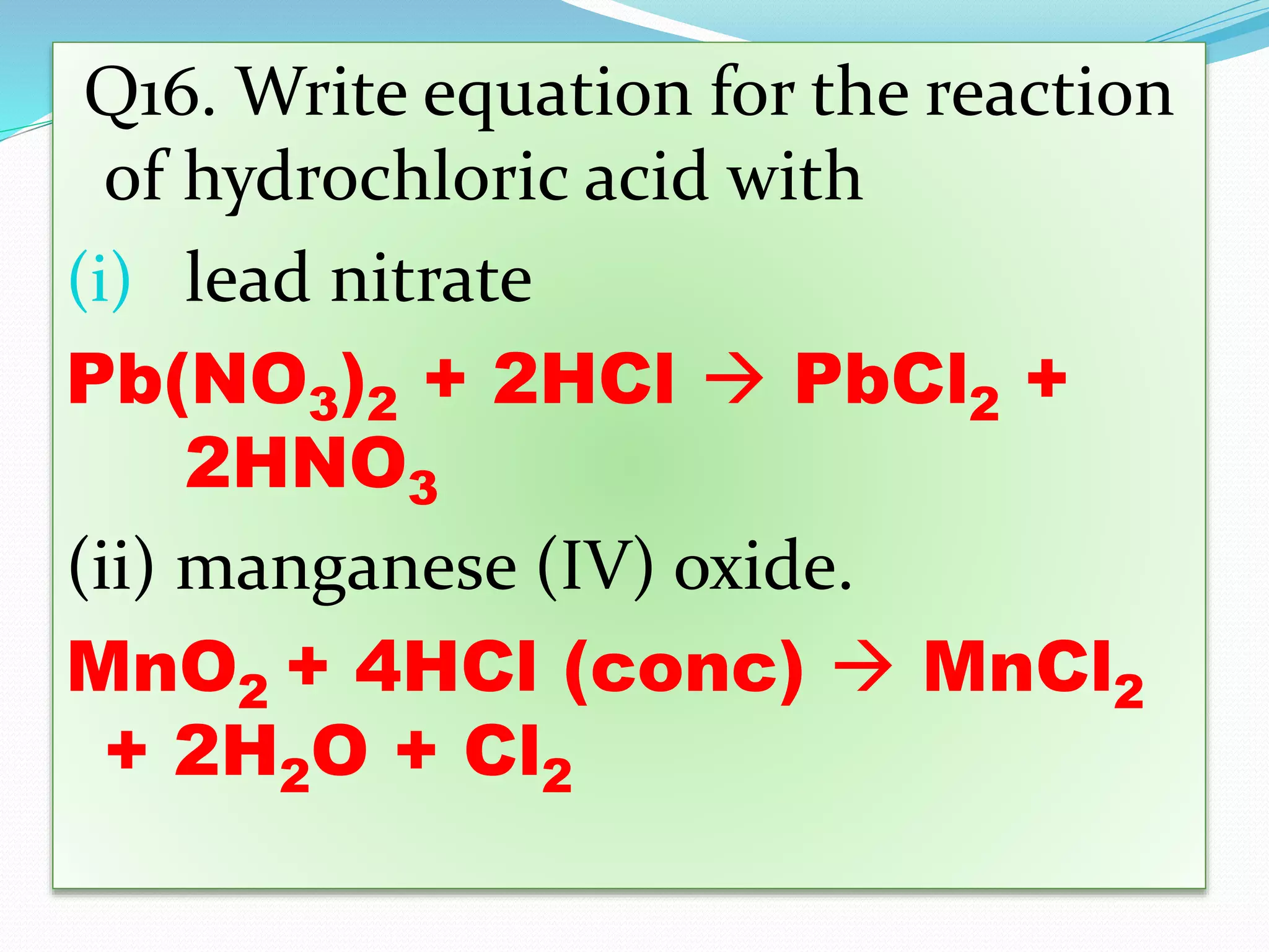 Ch8 study of compounds hydrogen chloride | PPTX