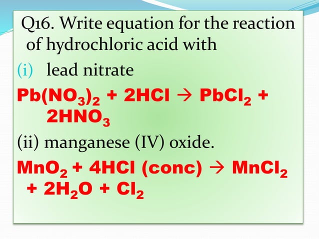 Ch8 study of compounds hydrogen chloride | PPTX