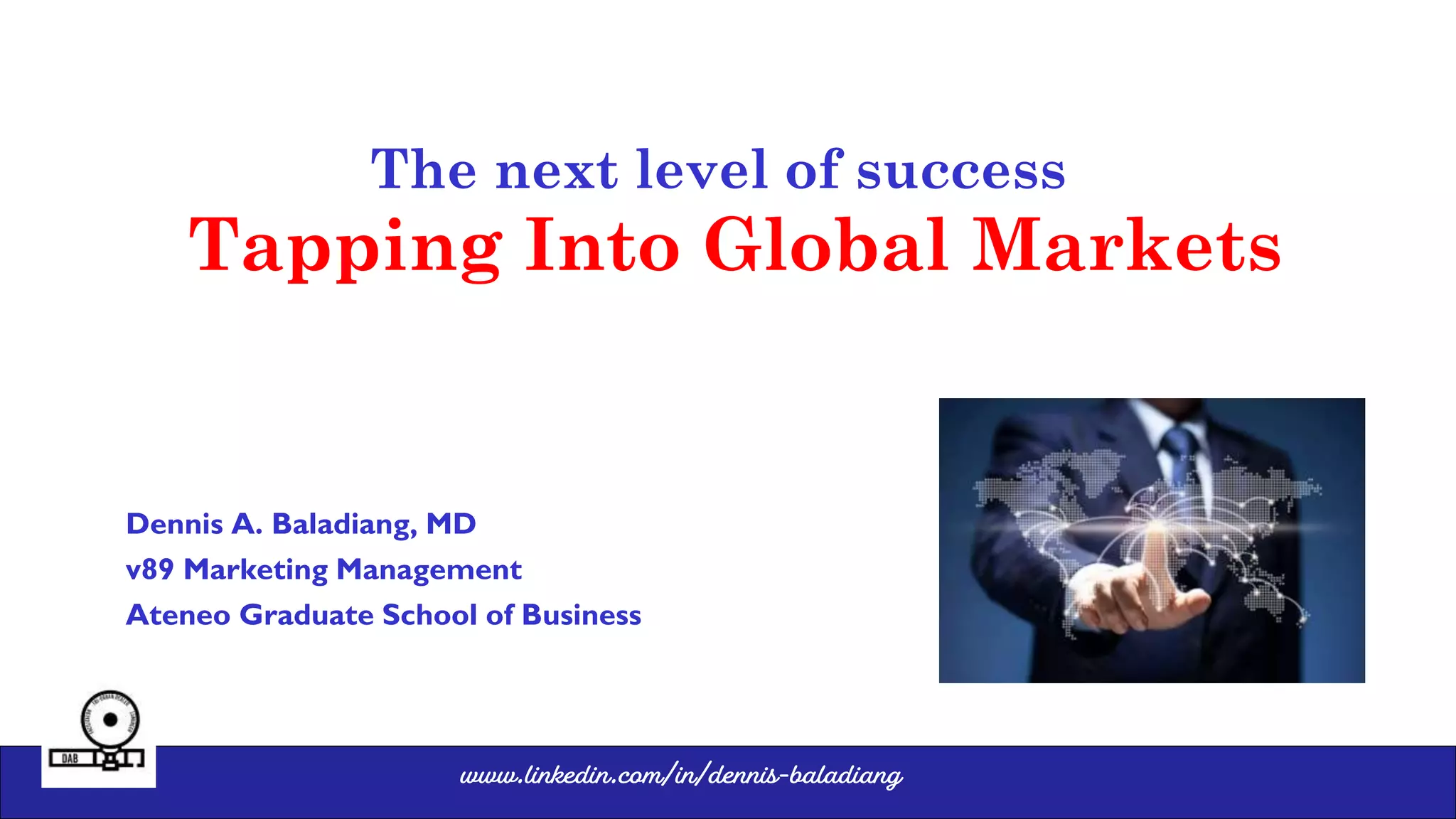 Ch8 tapping into global markets v89_ | PPT