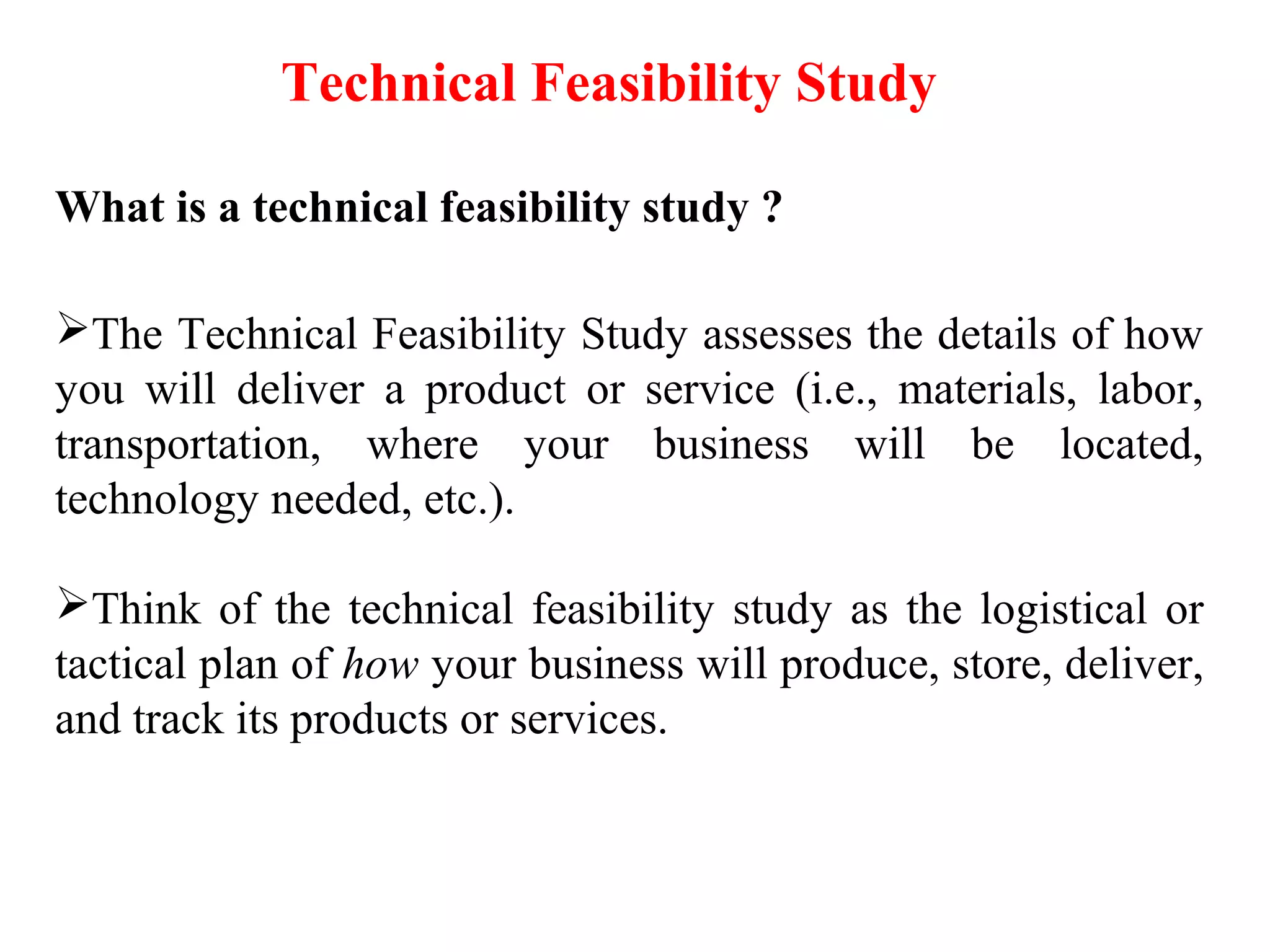 Ch5 technical feasibility study | PPT
