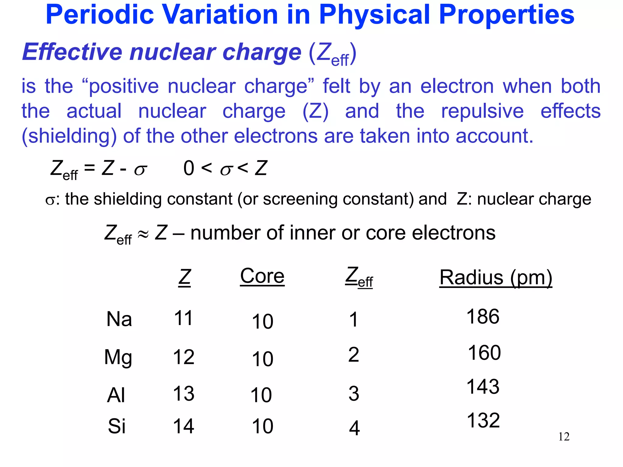 Ch8 the periodic table | PDF