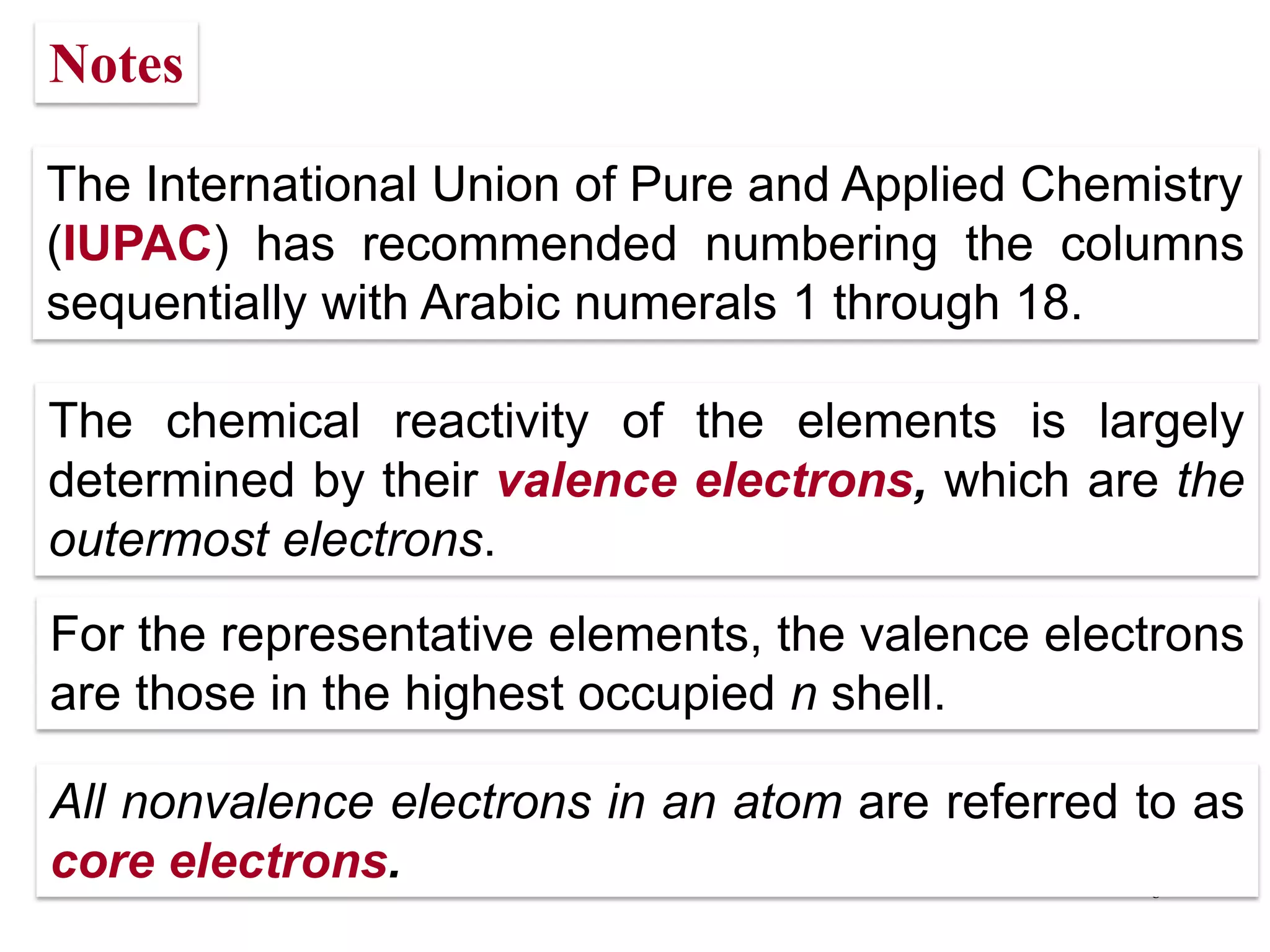 Ch8 the periodic table | PDF