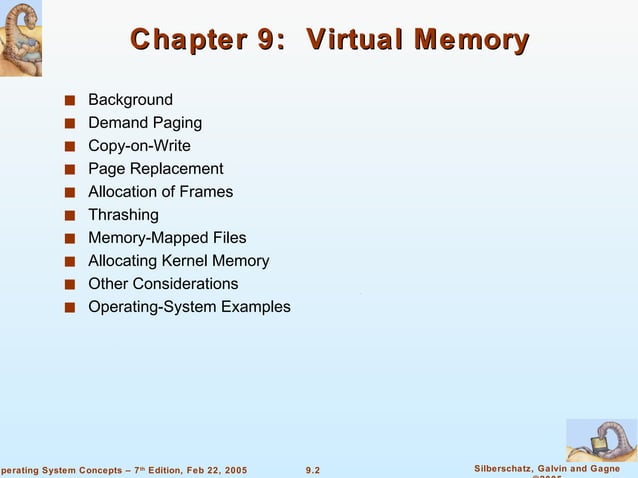Chapter 9 - Virtual Memory | PPT | Operating Systems | Computer Software and Applications