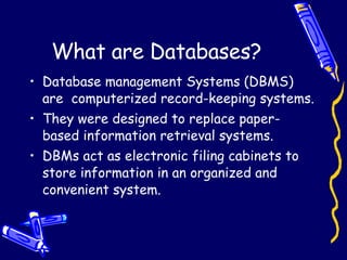 Chapter 9 : Modeling With Databases | PPT | Databases | Computer ...