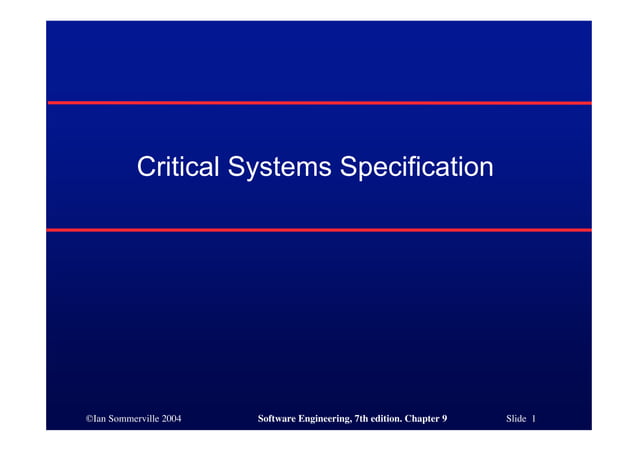 Software Engineering - Ch9 | PDF | Operating Systems | Computer Software and Applications