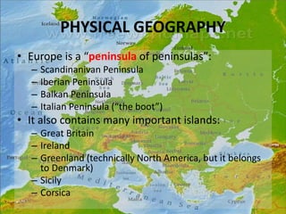 Europe's History & Geography | PPTX