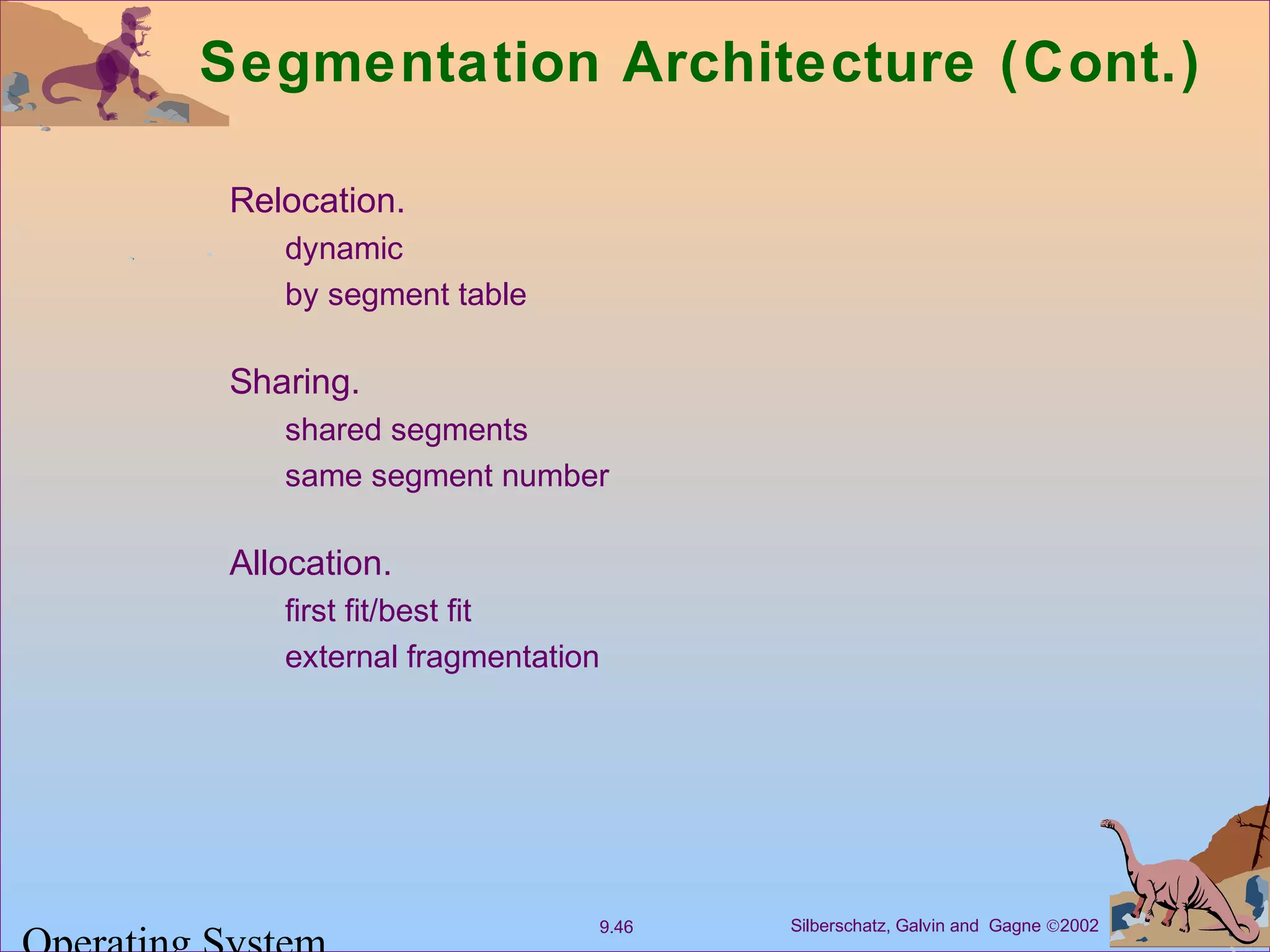 Galvin-operating System(Ch9) | PPT