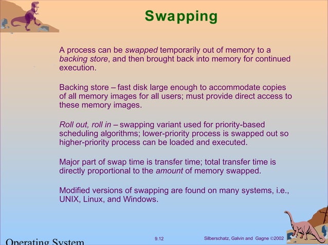 Galvin-operating System(Ch9) | PPT