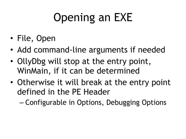 Practical Malware Analysis: Ch 9: OllyDbg | PDF | Programming Languages | Computing