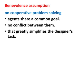 Multiagent Systems Ch9 Working Together | PPT