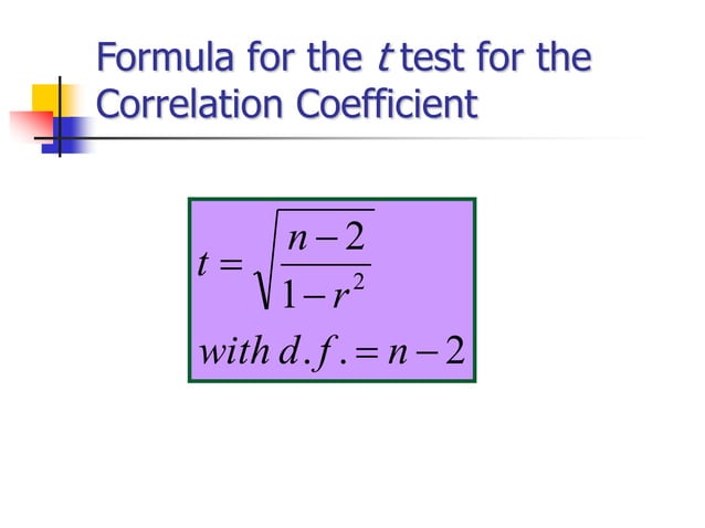 Ch9 Correlation and Regression | PPT