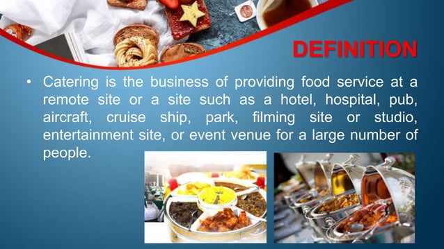 CATERING SERVICE | PPTX | Cruises | Travel Type