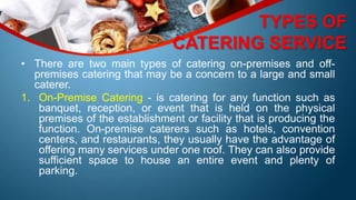 CATERING SERVICE | PPTX