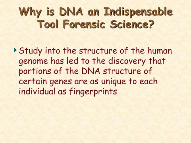 chapter 9 - dna powerpoint for forensics | PPT