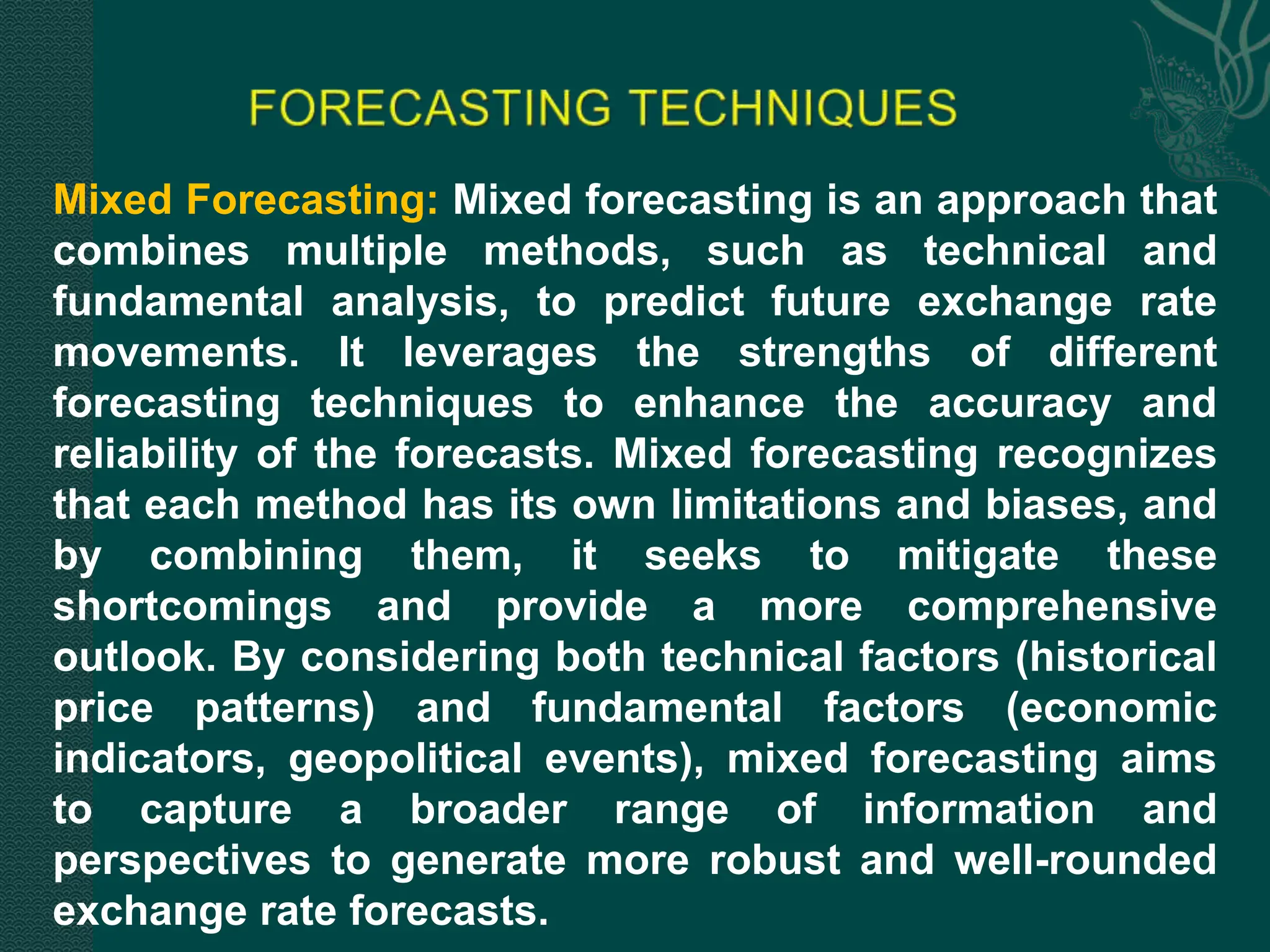 CH 9 - FORECASTING EXCHANGE RATES. .pptx