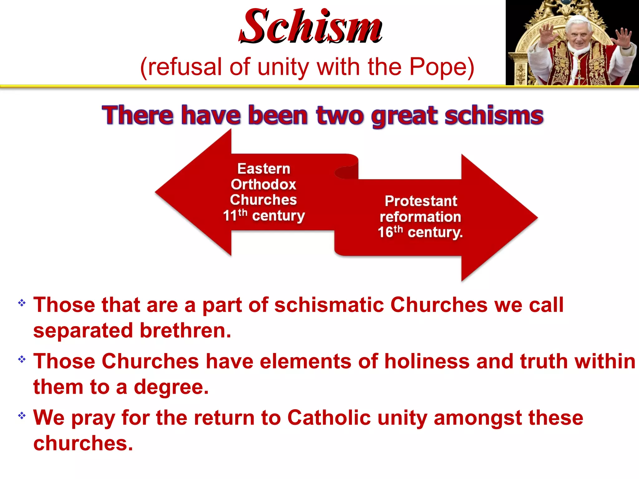 The Four Marks of the Church: One, Holy, Catholic, Apostolic | PPT